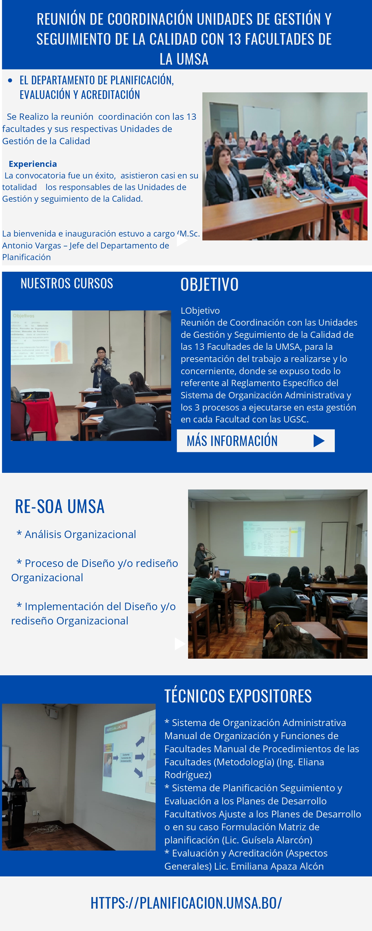 REUNIÓN DE COORDINACIÓN UNIDADES DE GESTIÓN Y SEGUIMIENTO DE LA CALIDAD ...